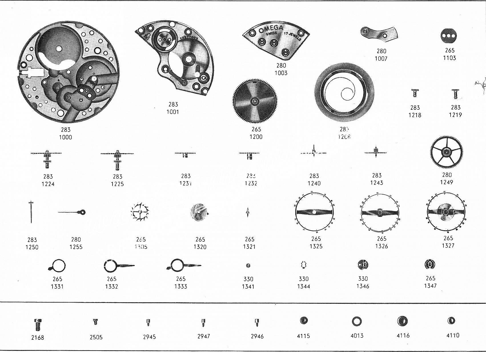 Omega 283 - watch-spares.com