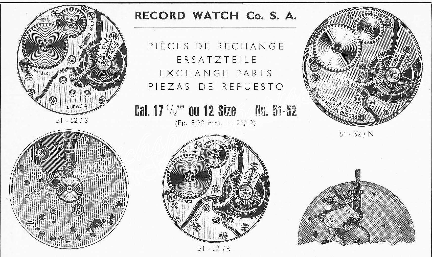 Record 51-52 - watch-spares.com