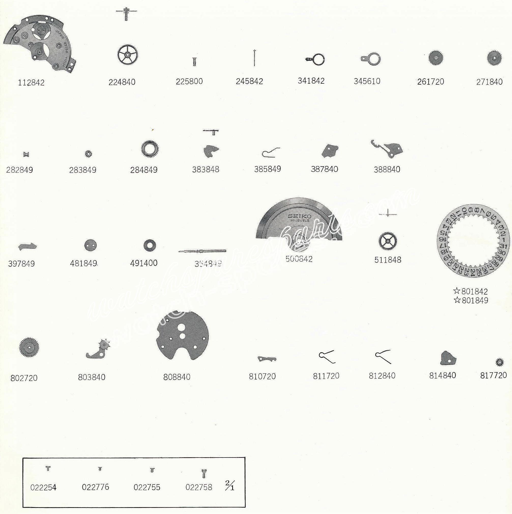 SEIKO 8325A - watch-spares.com